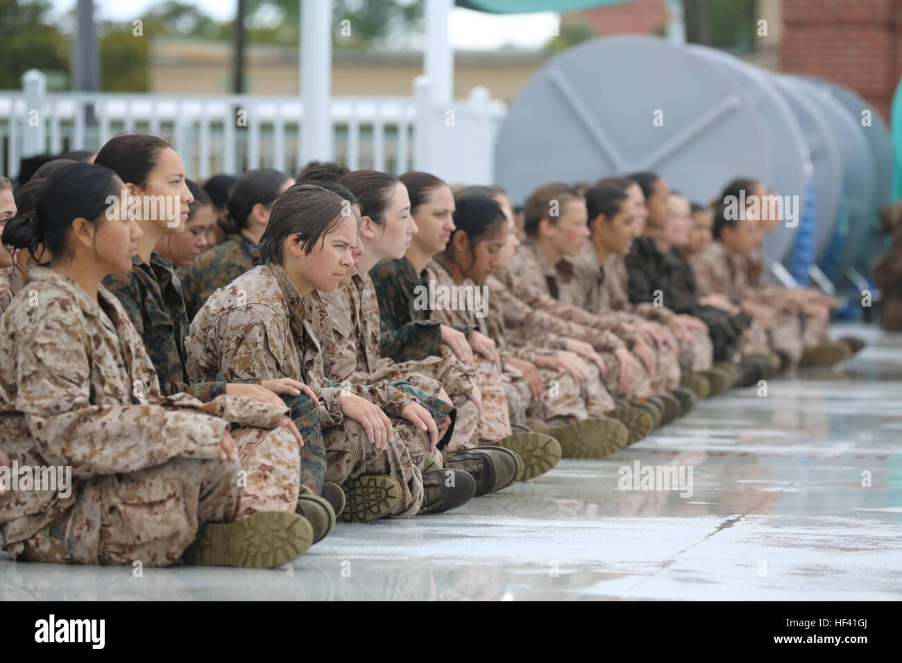U.S. Marine Corps recruits attached to Oscar Company, 4th Battalion ...