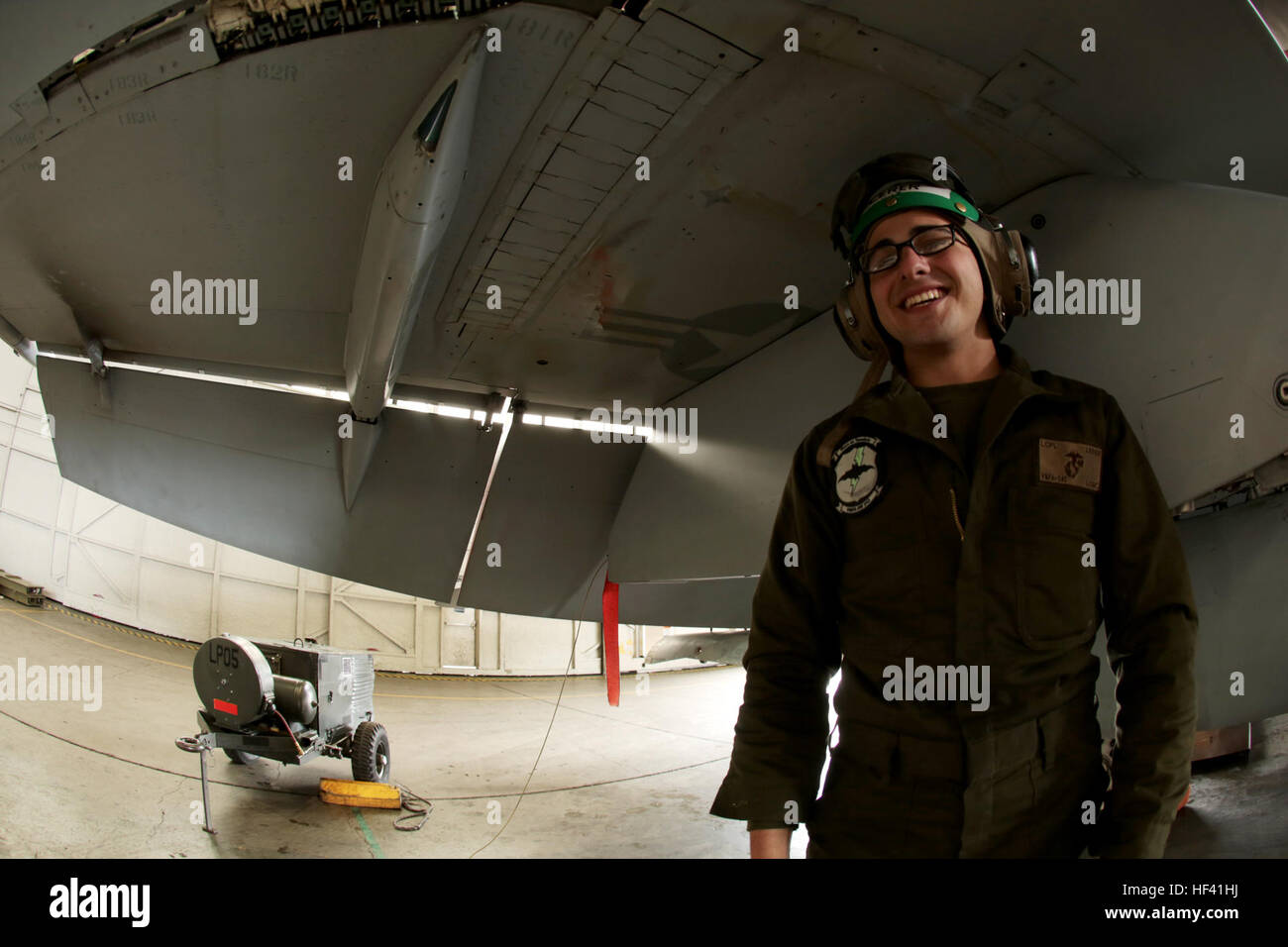 U.S. Marine Corps Lance Cpl. Rodrigo Lerer, an airframe mechanic with ...