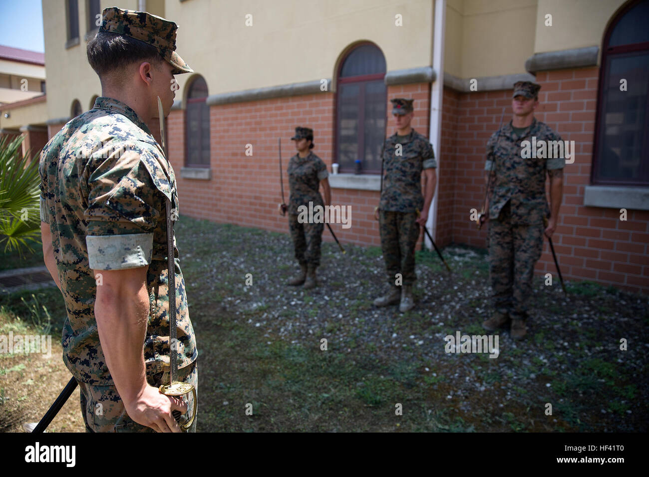 Cpl. Brandon Gaddis, the Corporals Course class First Sergeant, leads ...