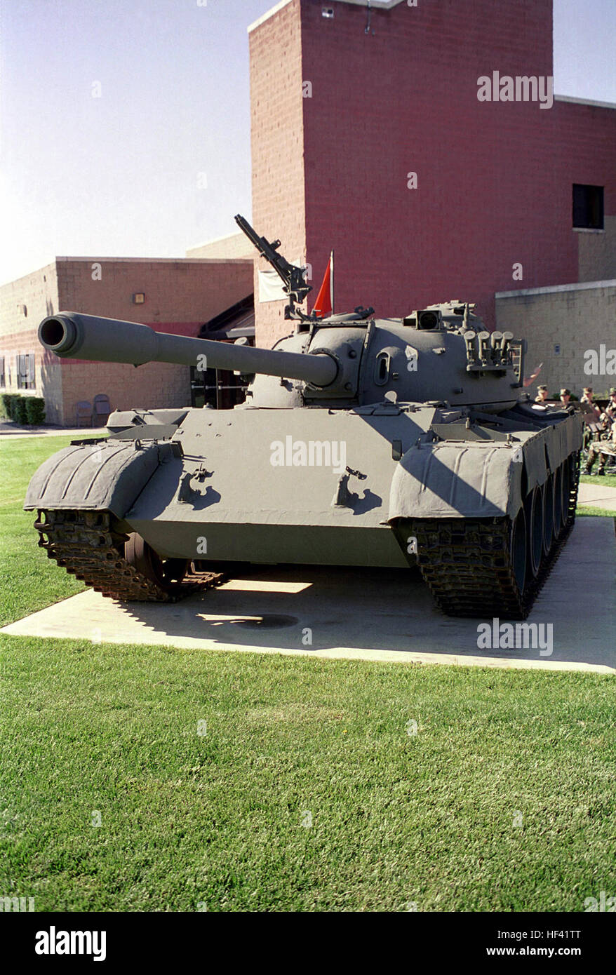 The Chinese built T-69 (Type II) main battle tank that sits in front of ...
