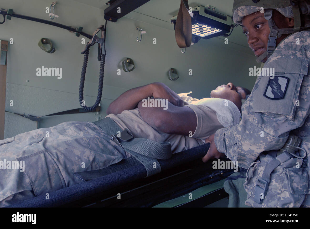 Spc. Sherkeria Williams, a medic with Company C, 106th Support ...