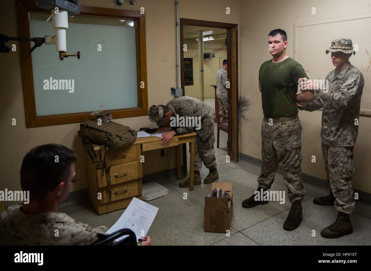 Marines with 4th Law Enforcement Battalion, Force Headquarters Group ...