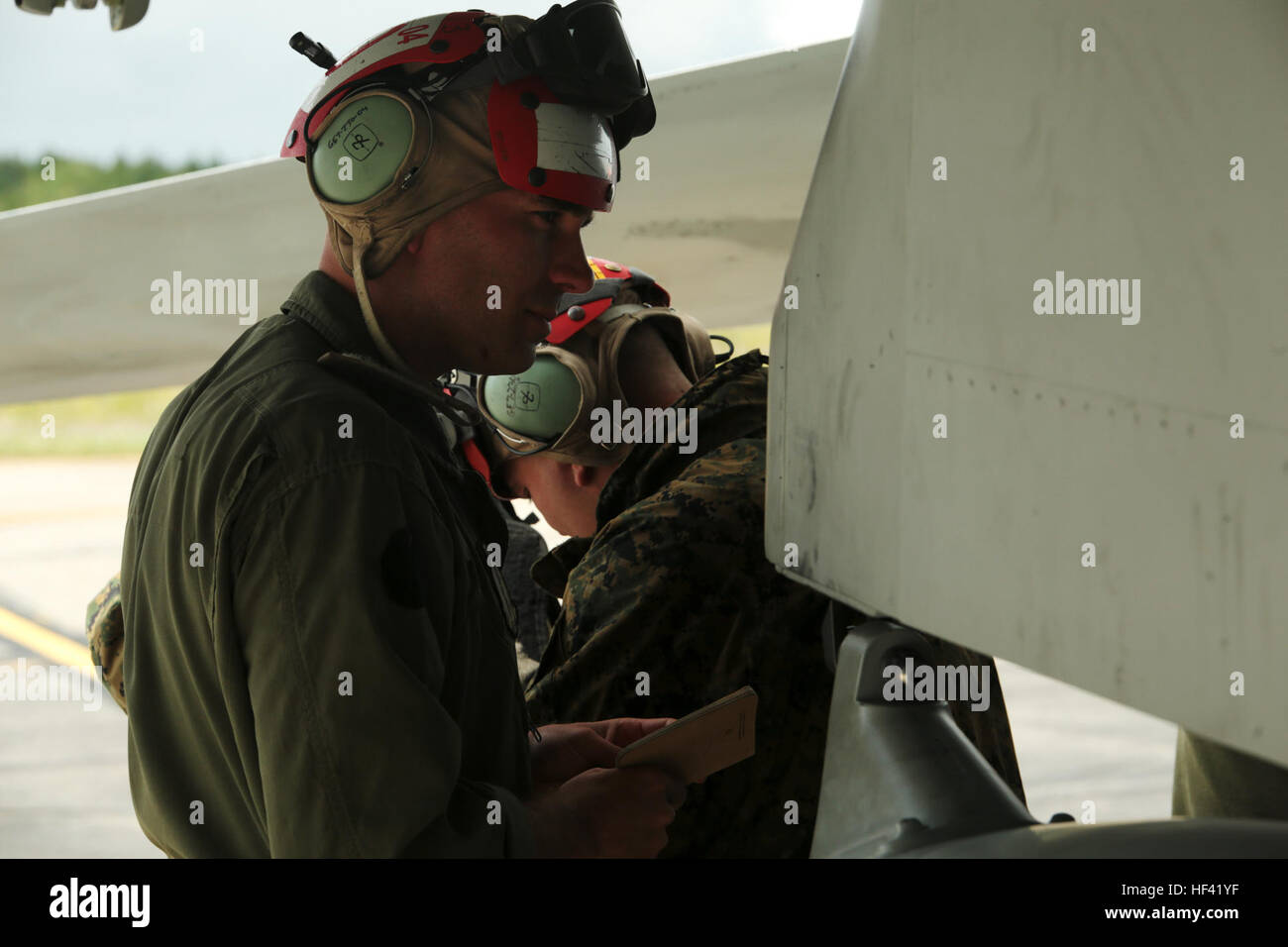 U.S. Marine Corps Sgt. Malcolm Cappelle, a quality assurance safety ...