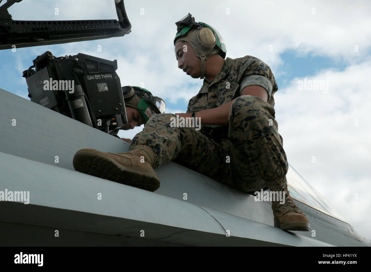 Aviation life support equipment technician hi-res stock photography and ...