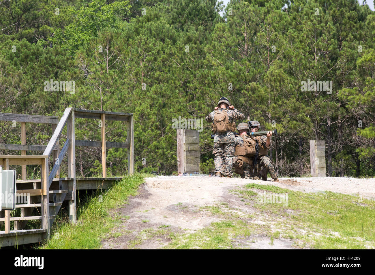 Marines with Mobile Assault Company, 2nd Combat Engineer Battalion load ...