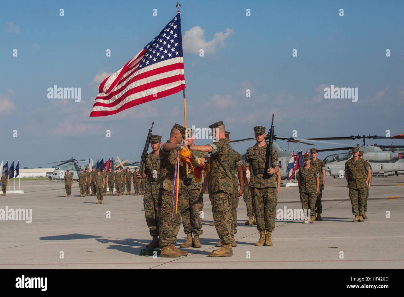 Lieutenant Colonel David B. Moore, (right), the commanding officer of ...