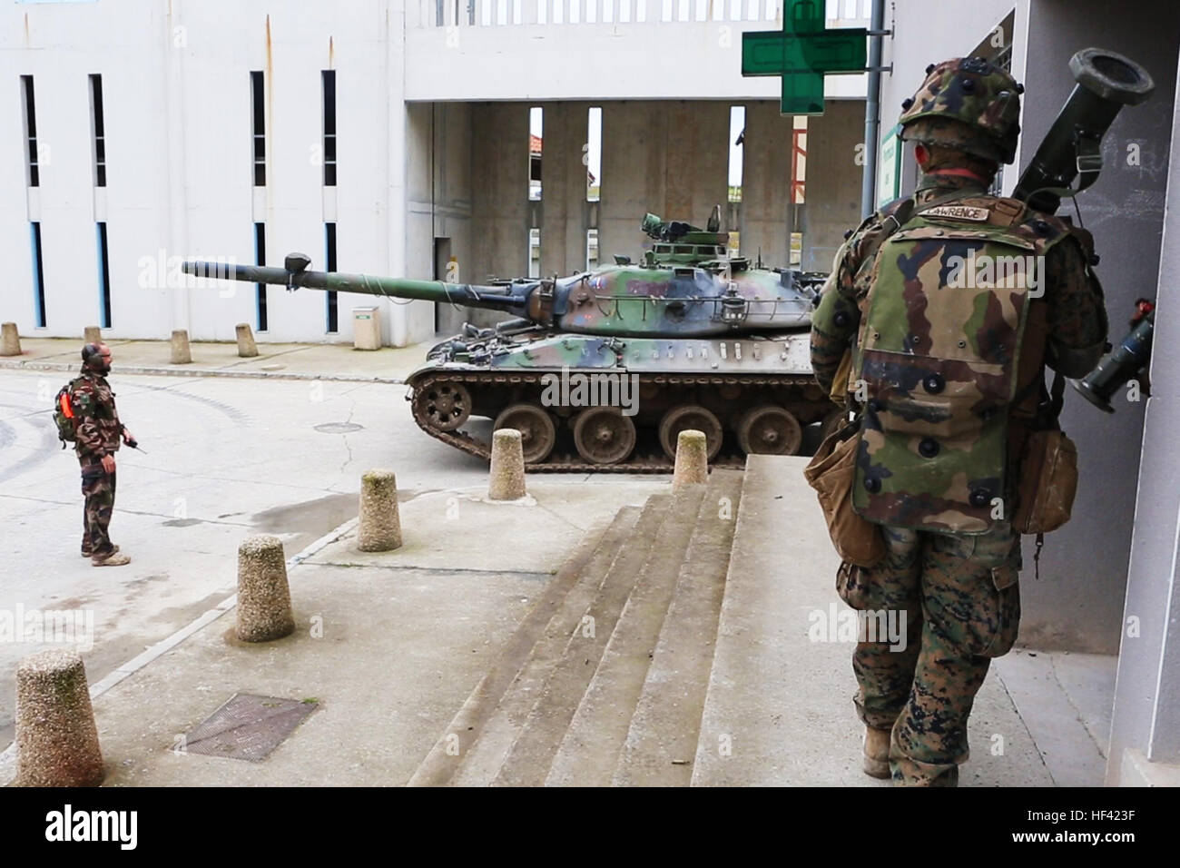 A U.S. Marine with Special Purpose Marine Air-Ground Task Force-Crisis ...
