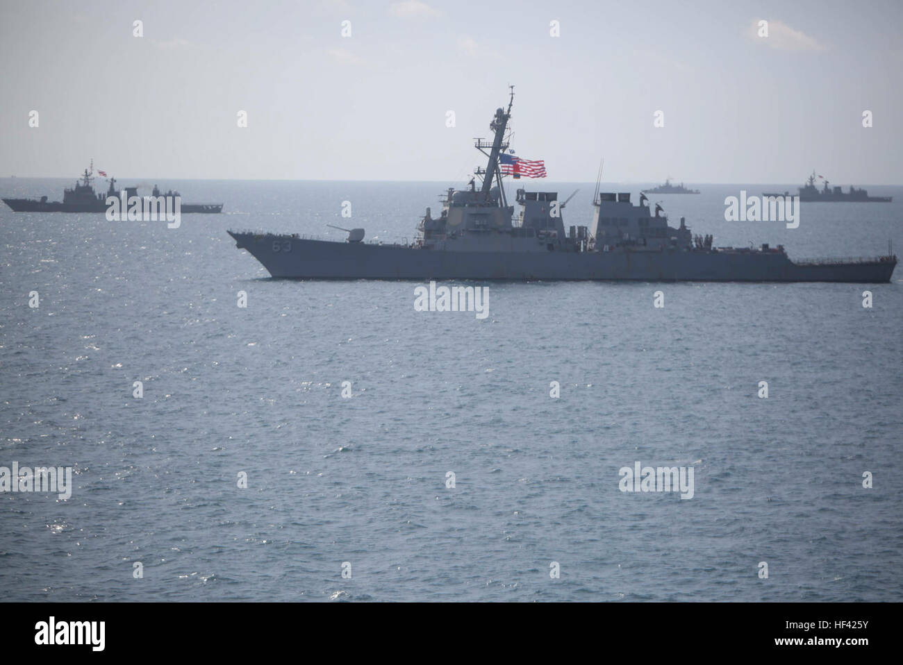 GULF OF THAILAND (June 20, 2016) - The USS Stethem (DDG 63) sails in ...