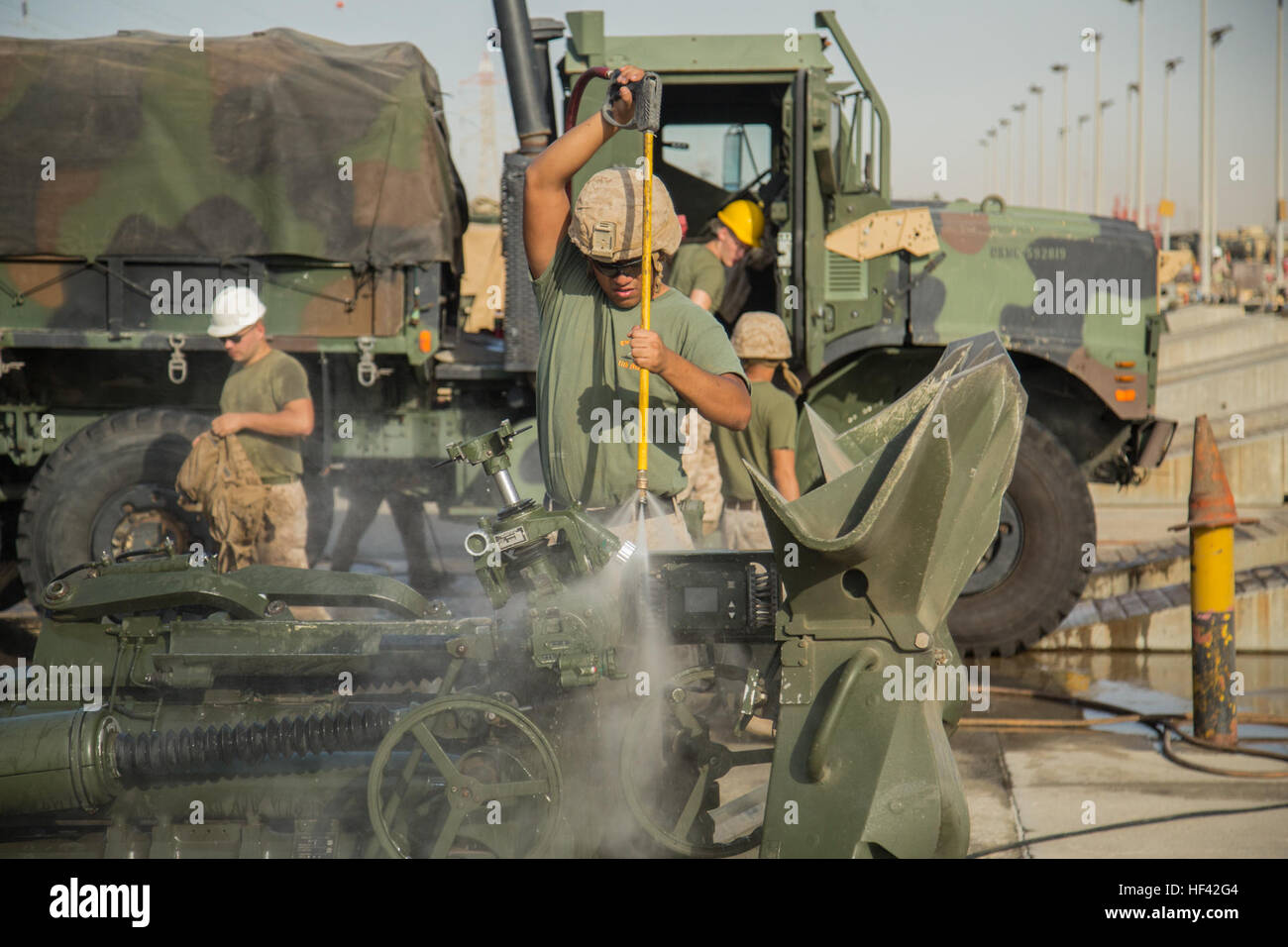 160702-M-PC554-056 Kuwait (July 2, 2016) A U.S. Marine with the 13th ...