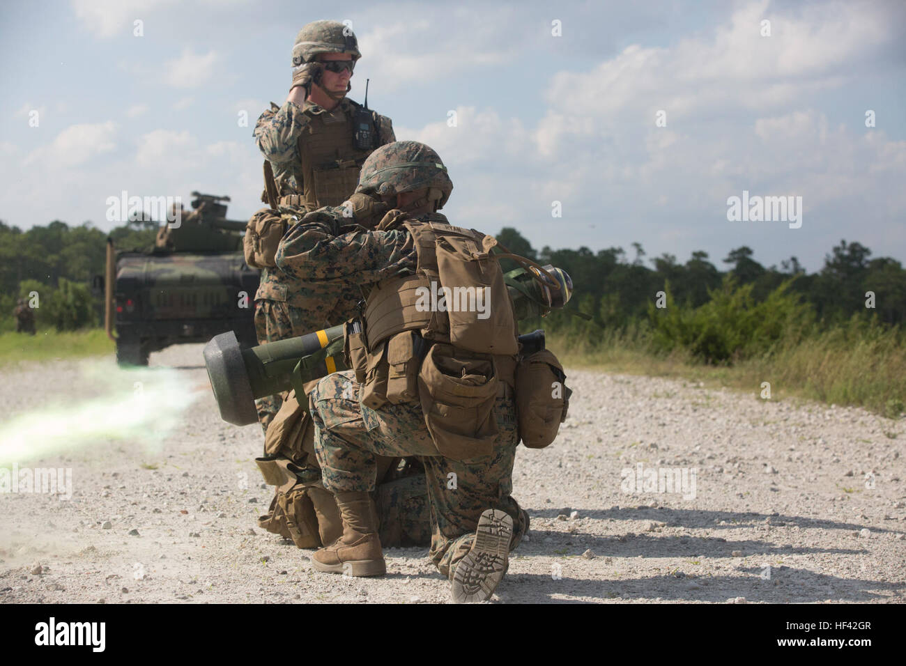 U.S. Marines from Combined Anti-Armor Team Platoon, Weapons Company ...