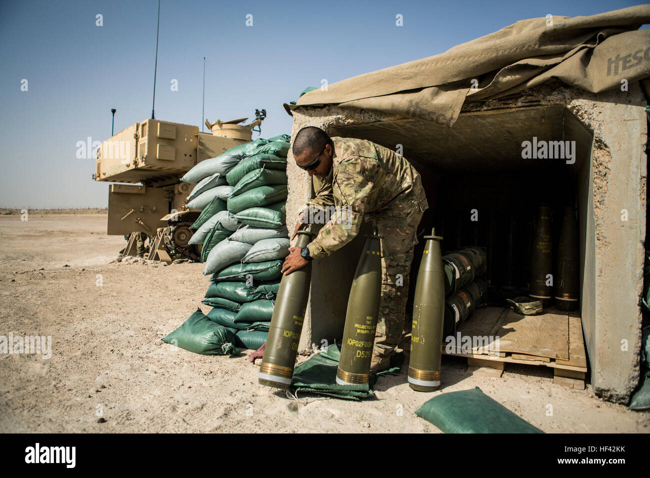 U.S. Army Pvt. Ismael Gallardo, an M109A6 Paladin howitzer driver with ...