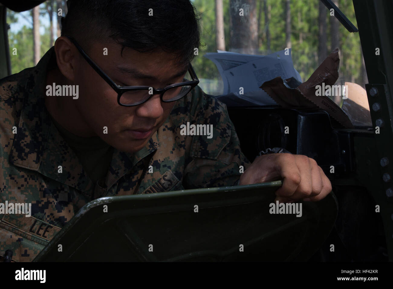A Marine with 3rd Battalion, 6th Marine Regiment, Weapons Company, 81mm ...