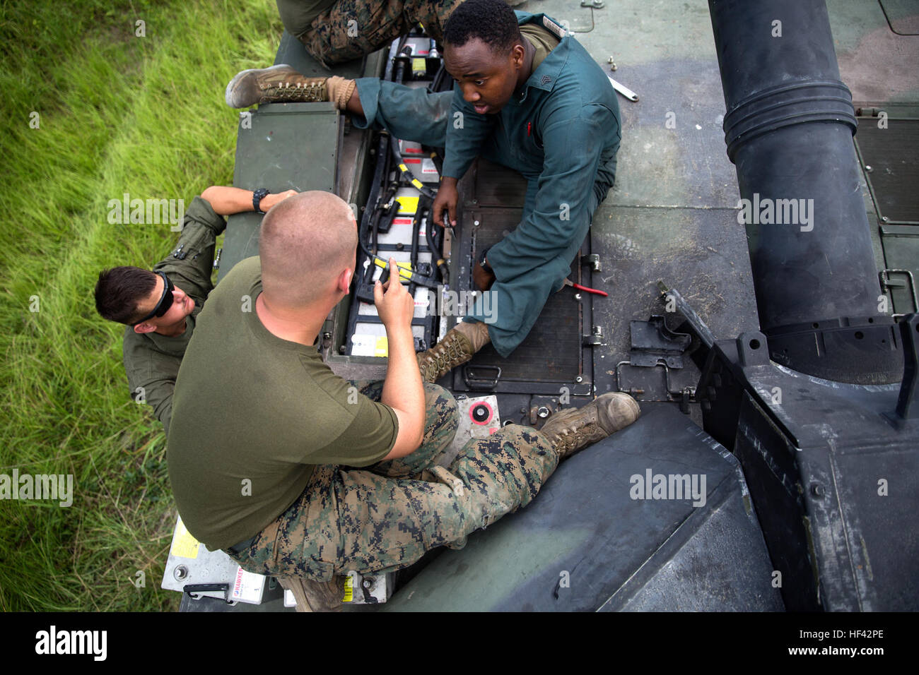 Sgt. Mark tucker and Cpl. Charles Vollmer of Fox Company, 4th Tank ...