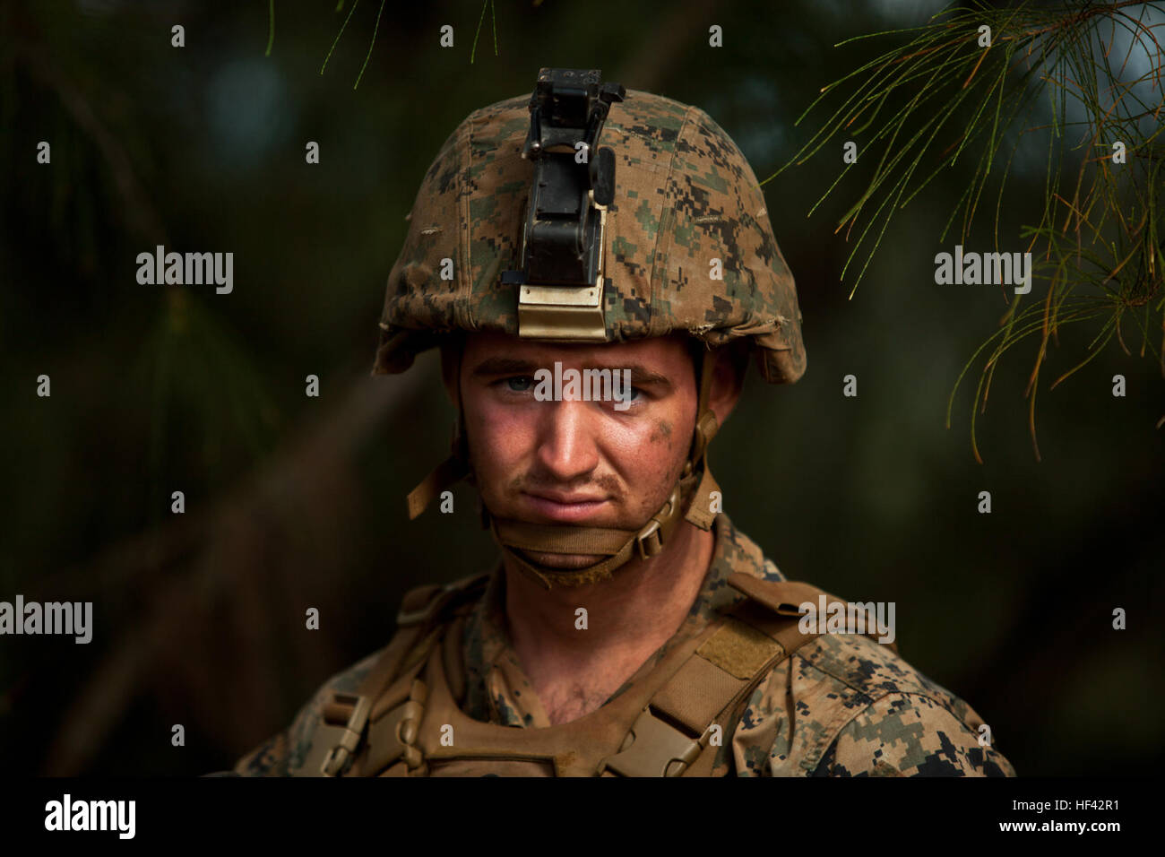 U.S. Marine Cpl. Wyatt B. Young, a machinegunner with Weapons Company ...