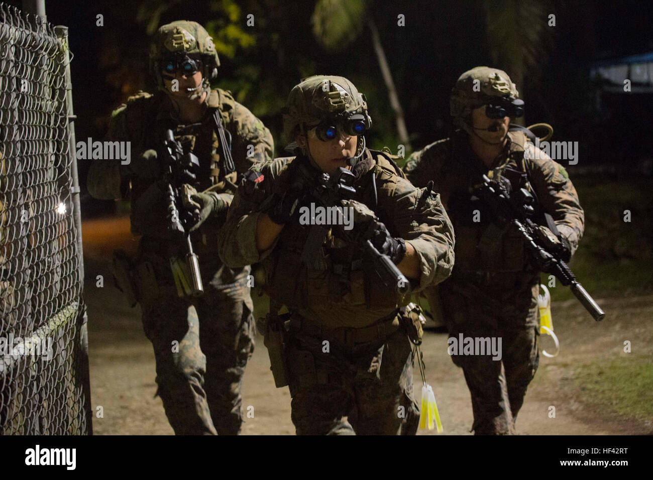 U.S. Marines with the Maritime Raid Force, 31st Marine Expeditionary ...