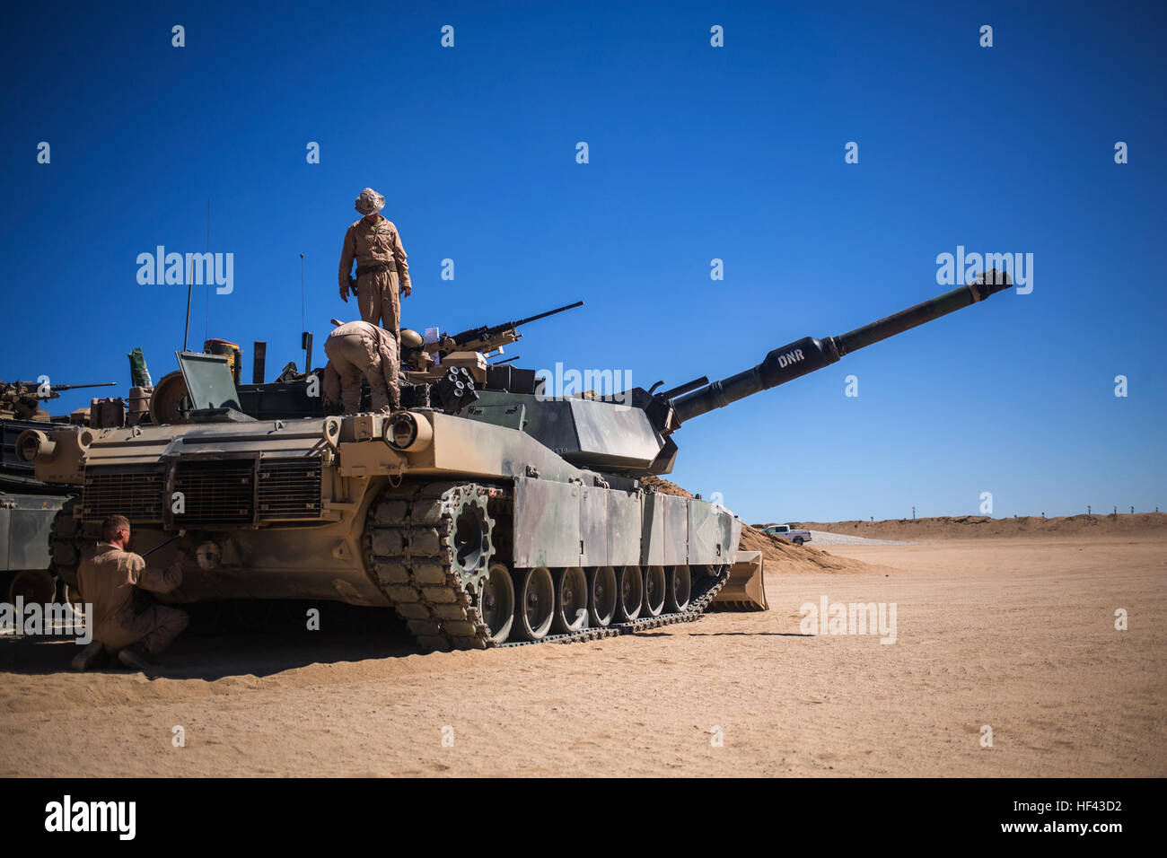 Marines of 1st Tank Battalion conduct pre-checks and prepare for ...