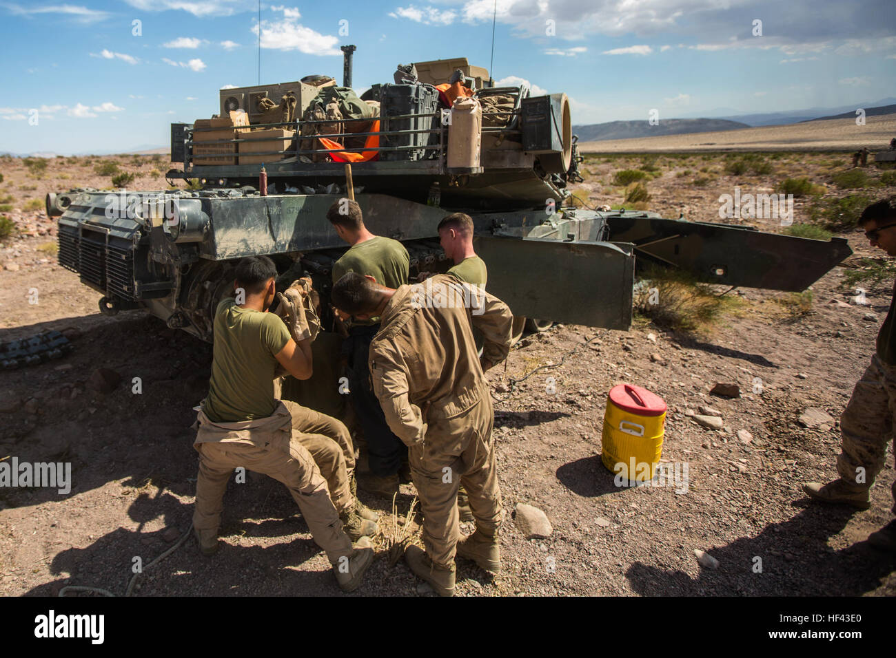 U.S. Marines with Delta Company, 1st Tank Battalion, 1st Marine ...
