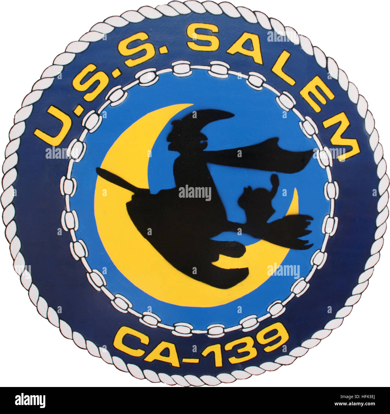 USS Salem (CA-139) crest 1949 Stock Photo - Alamy