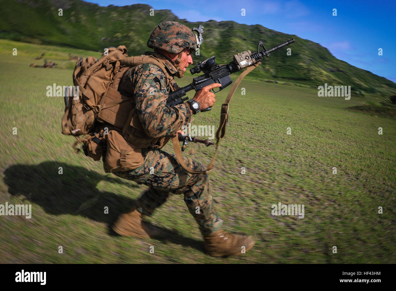 U.S. Marine Corps Cpl. Ian Sarmento, rifleman with 1st Battalion, 3rd ...