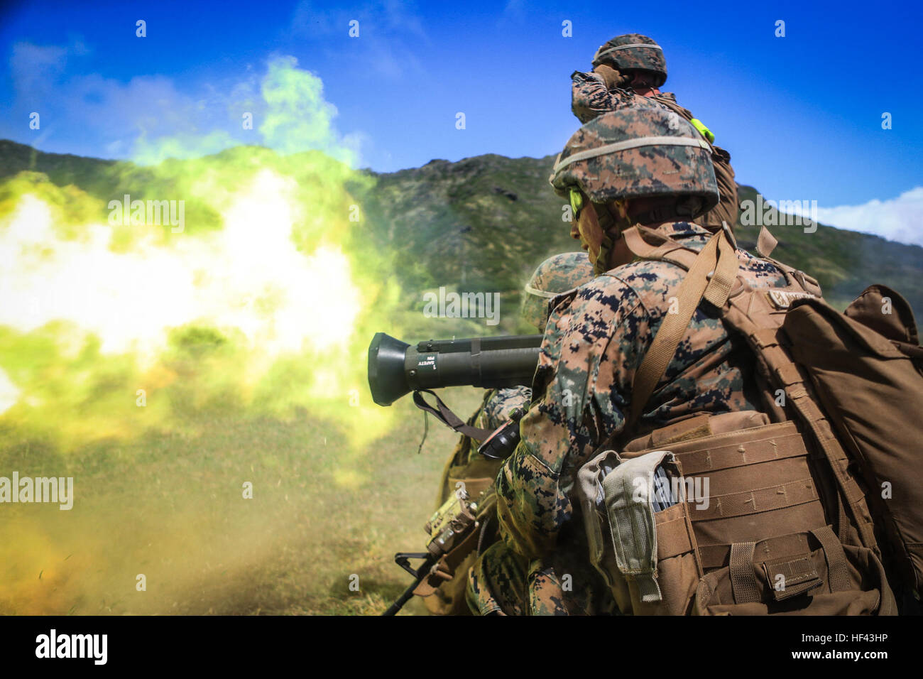 U.S. Marine Corps infantry squad leaders assigned to School of Infantry ...