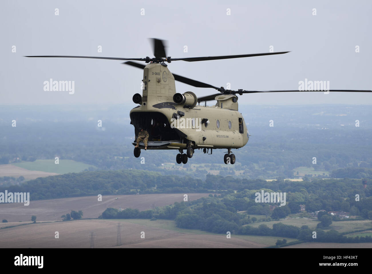 A CH-47F Chinook helicopter from, Hotel Company, 1st Battalion, 214th ...