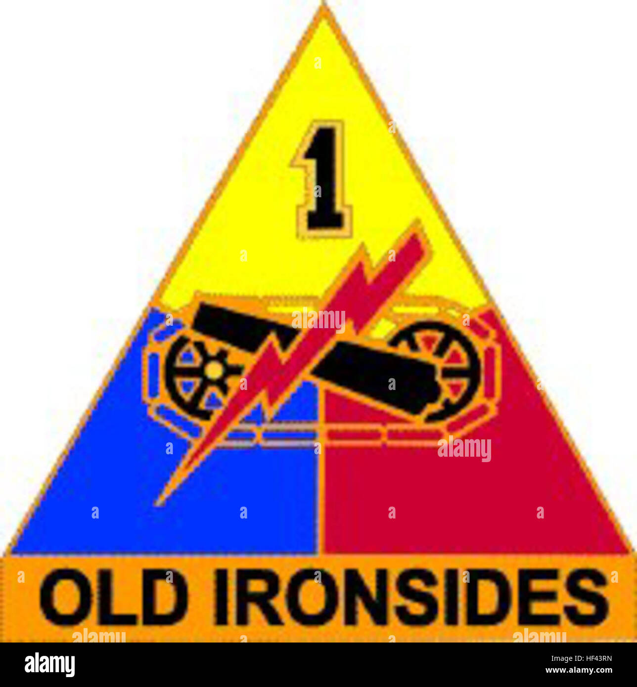 1st US Armored Division DUI Stock Photo - Alamy