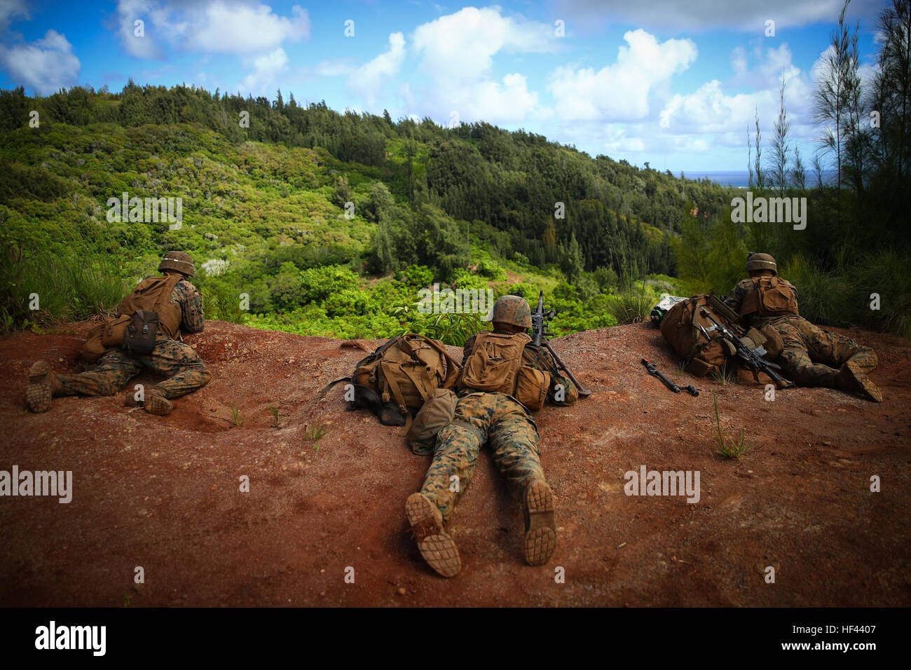U.S. Marine Corps infantry squad leaders assigned to School of Infantry ...