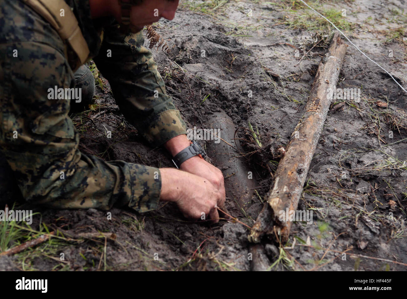 A U.S. Marine with Explosive Ordinance Disposal (EOD) Company, 8th ...
