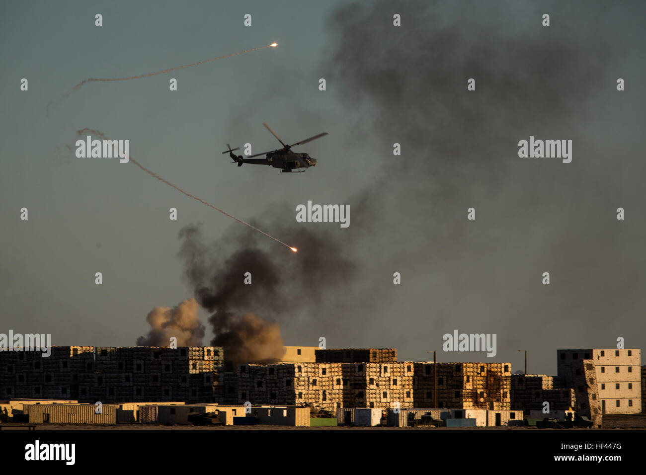 A U.S. Marine Corps UH-1Y Venom assigned to Marine Aviation Weapons and ...