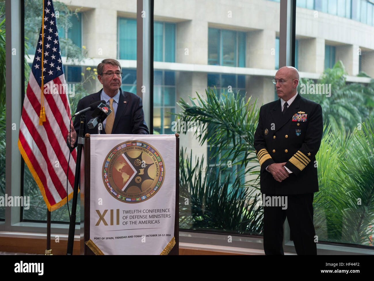 Secretary of Defense Ash Carter hosts a press conference with U.S. Navy ...