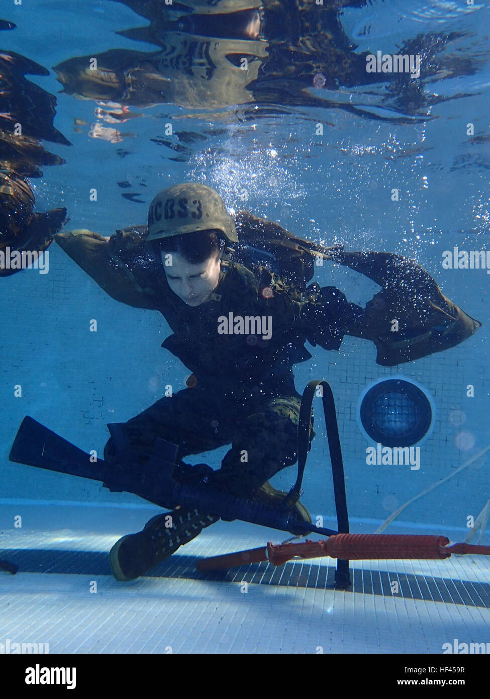 U.S. Marines with Headquarters and Support Battalion, Marine Corps Base ...