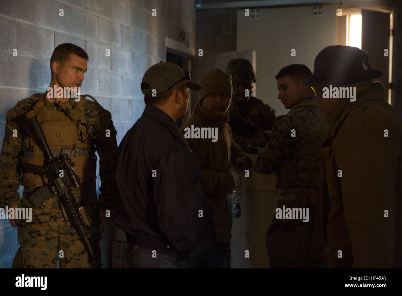 U.S. Marine Corps Capt. Kelly M. Candies, left, infantry officer, Lima ...