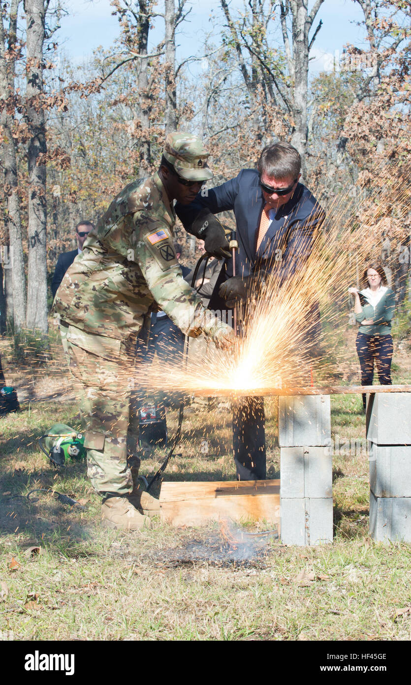 Secretary of Defense Ash uses a Broco Torch for thermal breaching ...