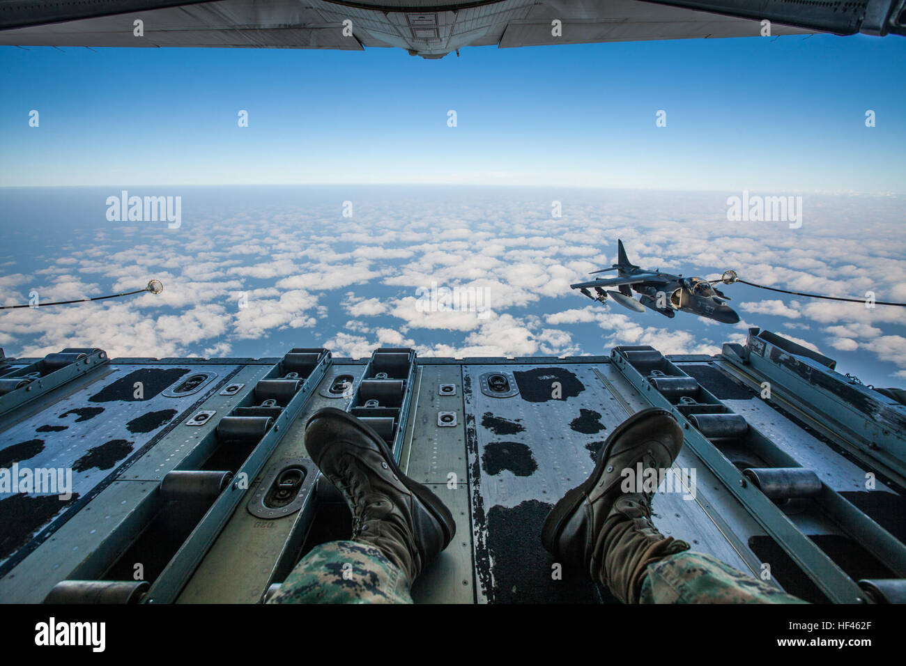 A U.S. Marine Corps AV-8B Harrier assigned to Marine Attack Squadron ...