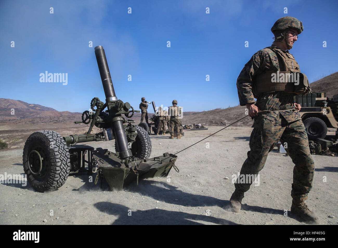 Corporal Craig Larkin, a mortarman with Battery B, 1st Battalion, 11th ...