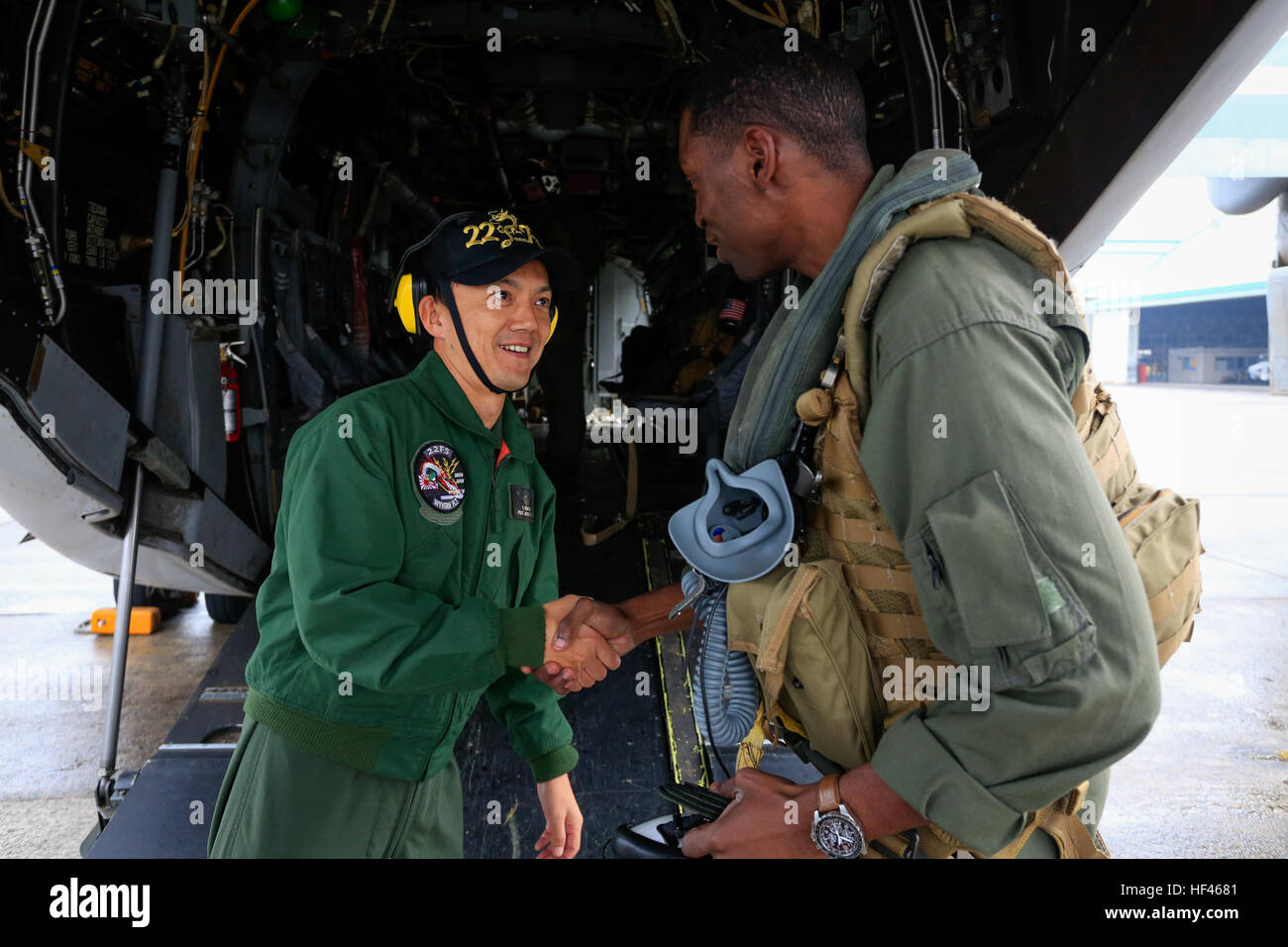 U.S. Marine Corps Capt. Brandon Thompson, a MV-22B Osprey tiltrotor ...