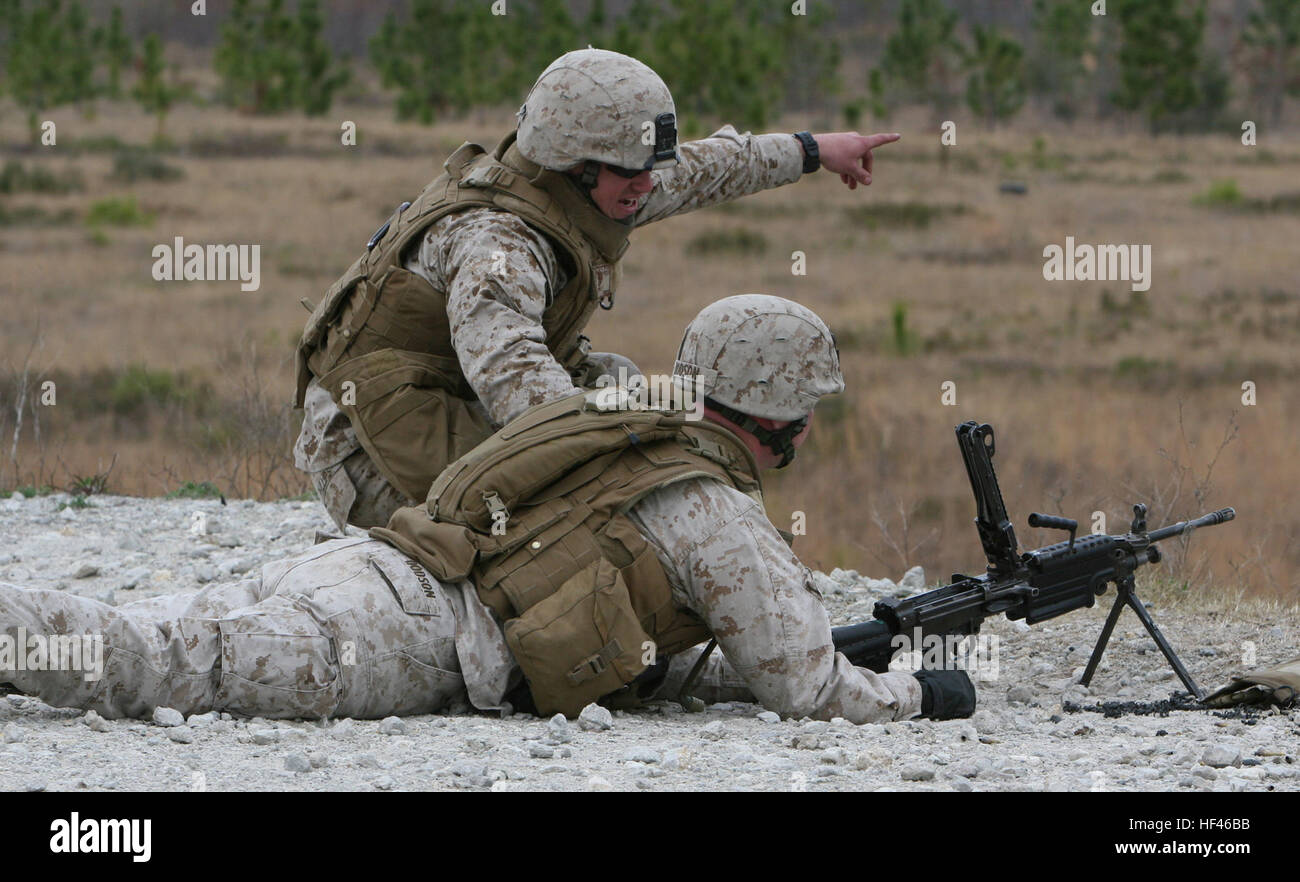 A Marine with Military Police Company, Combat Logistics Regiment 27 ...
