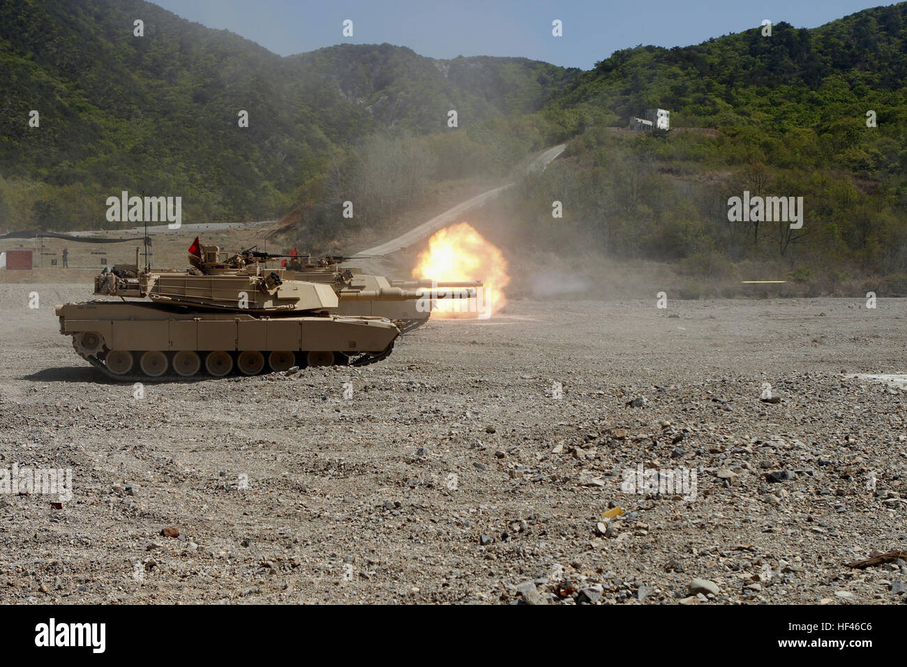 Marines with Company A, 4th Tank Battalion, 4th Marine Division, Marine ...