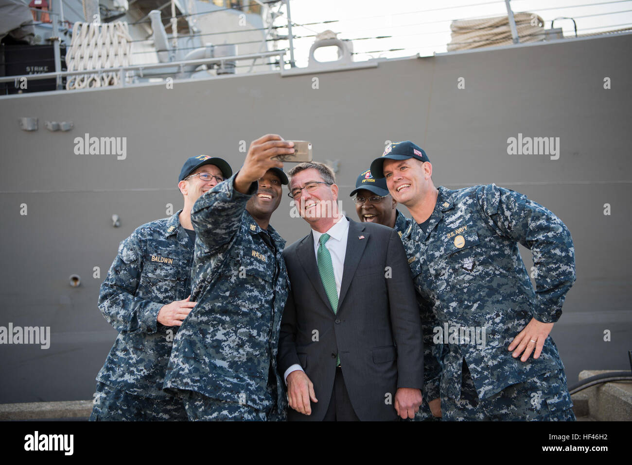 Secretary of Defense Ash Carter meets with master chief petty officers ...