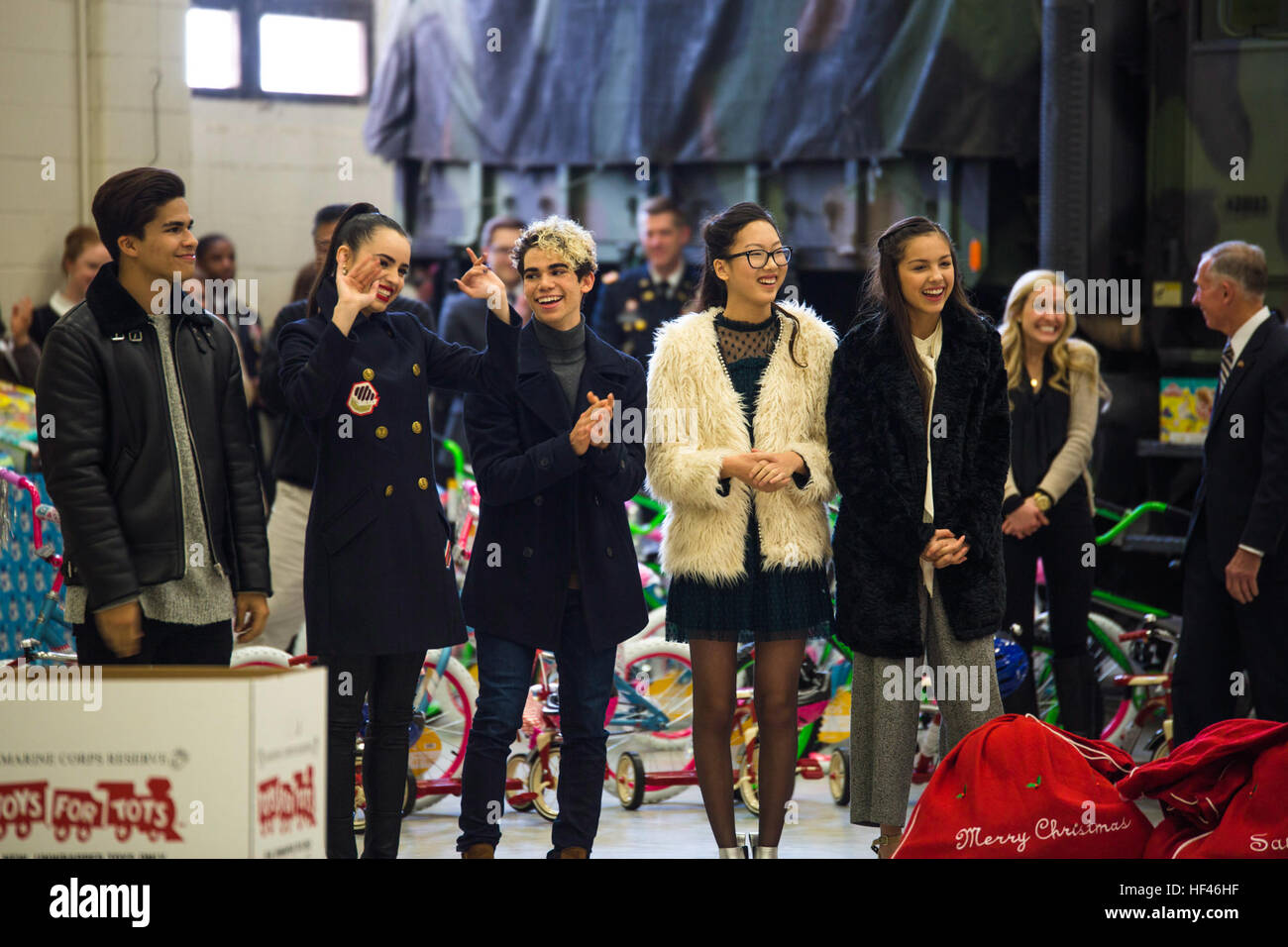 Disney stars make an appearance at a Toys for Tots event at Joint Base ...