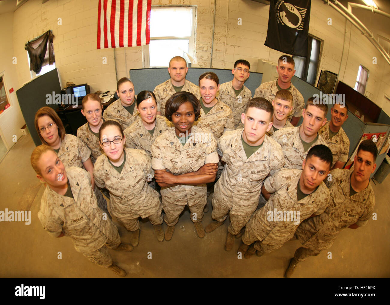 Sgt. Tanell Nedd, (center) a tactical switch operator and the platoon ...