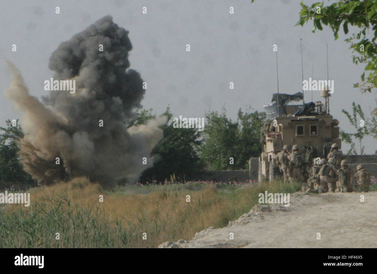 Ambush protected vehicle in helmand province hi-res stock photography ...