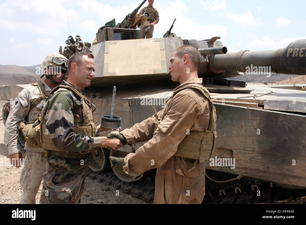 Marine 1st Lt. David Mitchell, platoon commander with Tank platoon ...
