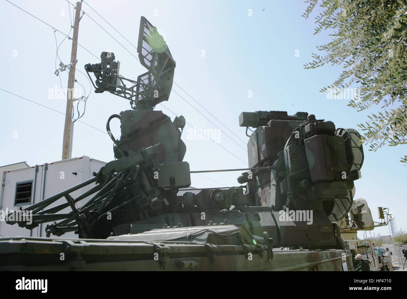 A former Soviet SA-8 Gecko mobile surface-to-air missile system sits ...