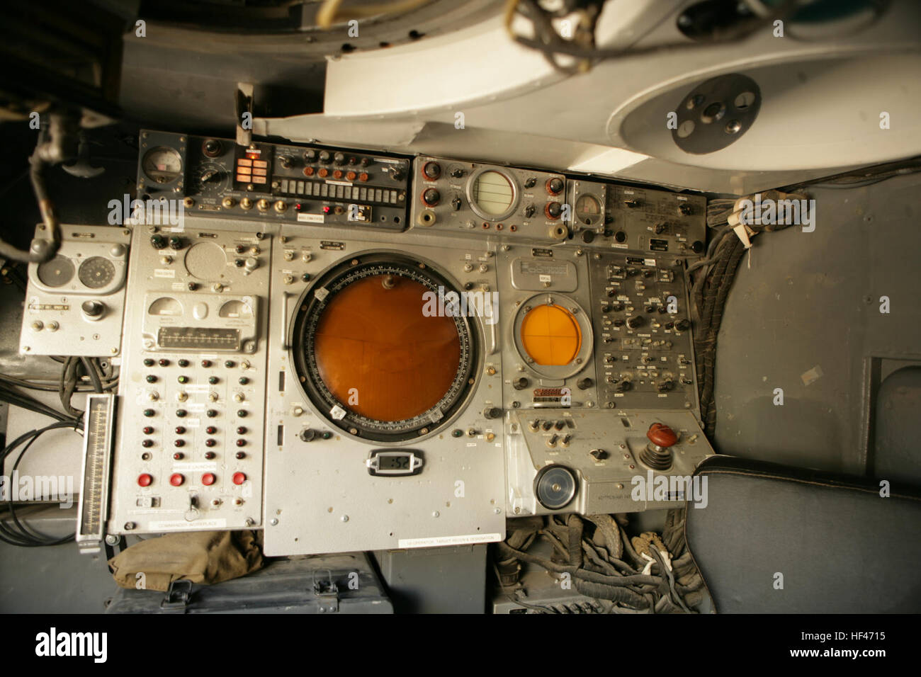 A missile guidance system control station is inside a former Soviet ZRK ...