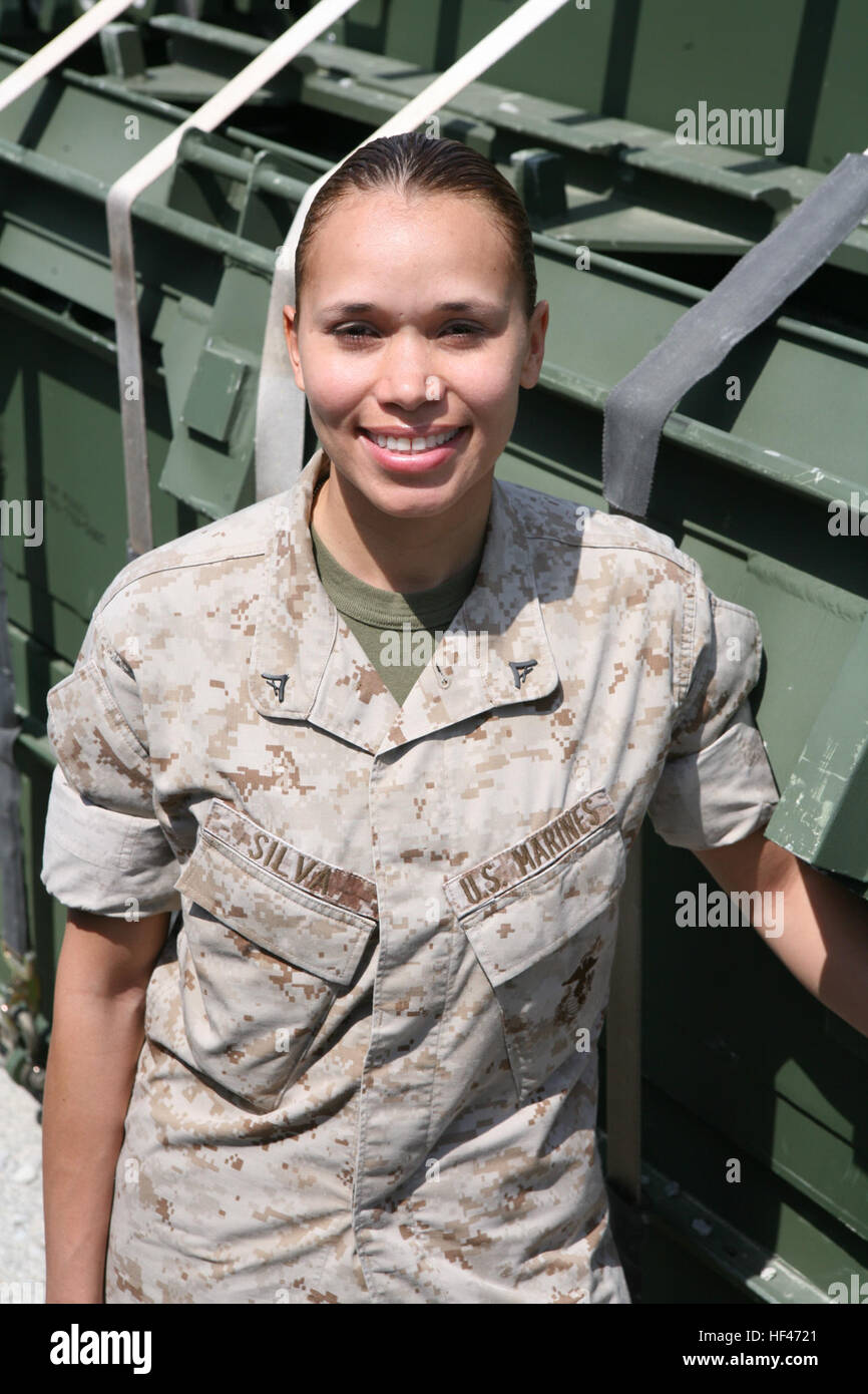 Lance Cpl. Soraya Silva, a combat engineer with 8th Engineer Support ...