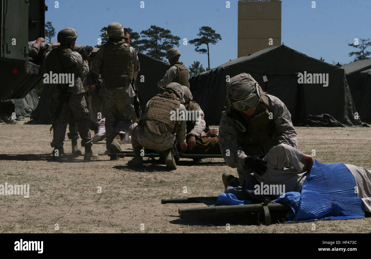 Corpsmen from 2nd Medical Battalion, Combat Logistics Regiment 25, 2nd ...