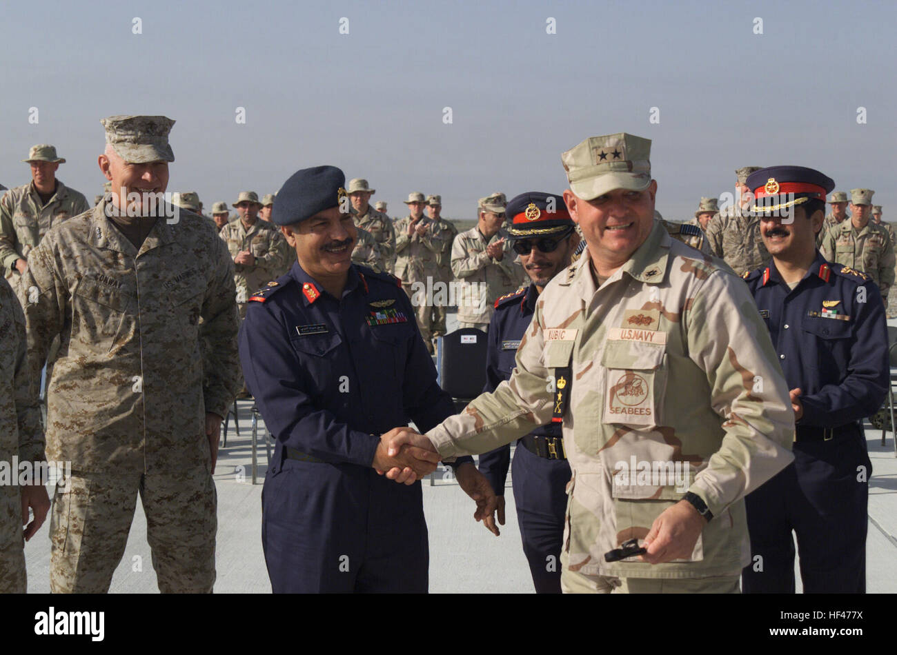 030202-M-5266H-013 Al Jaber Airbase, Kuwait (Feb. 2, 2003) Ð Rear Adm ...