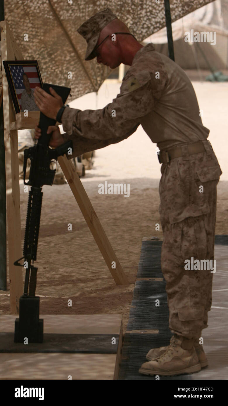 Lance Cpl. Rammon Macon, a fireteam leader with 1st Platoon, India ...