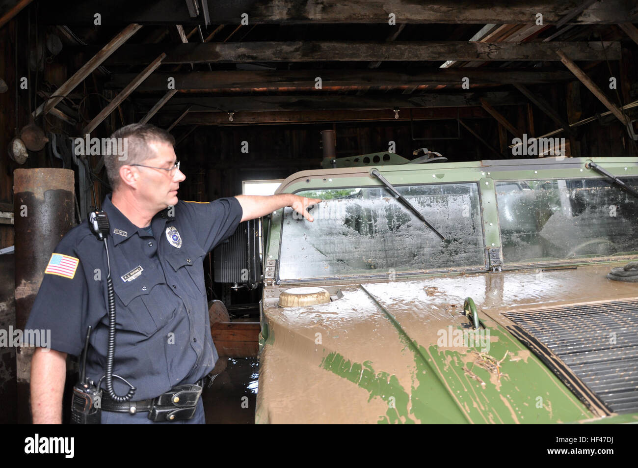 U.S. Army Master Sgt. Paul McKinney, with the 105th Military Police ...